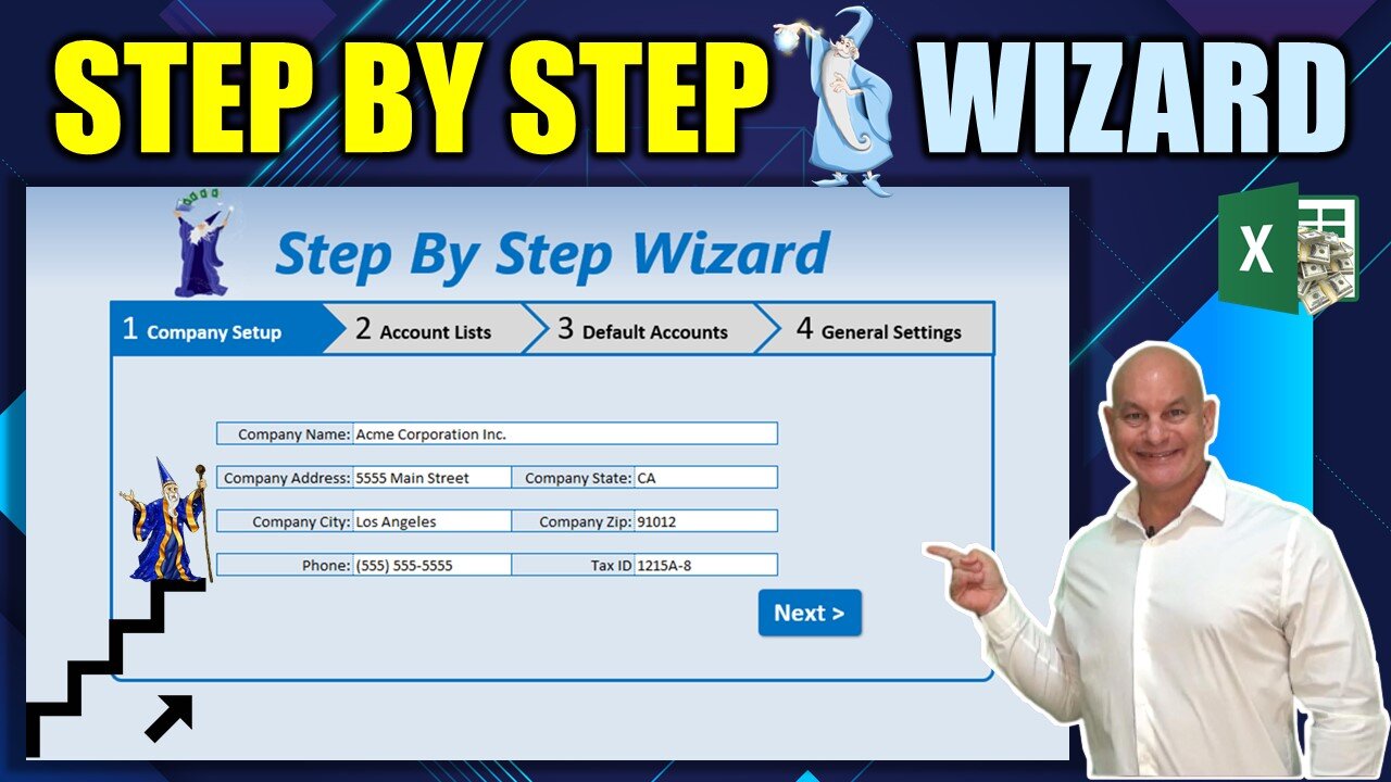 How To Create Your Own Step By Step Wizard in Excel