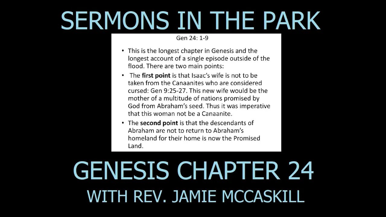 Rev. Jamie McCaskill Sermons in The Park 169