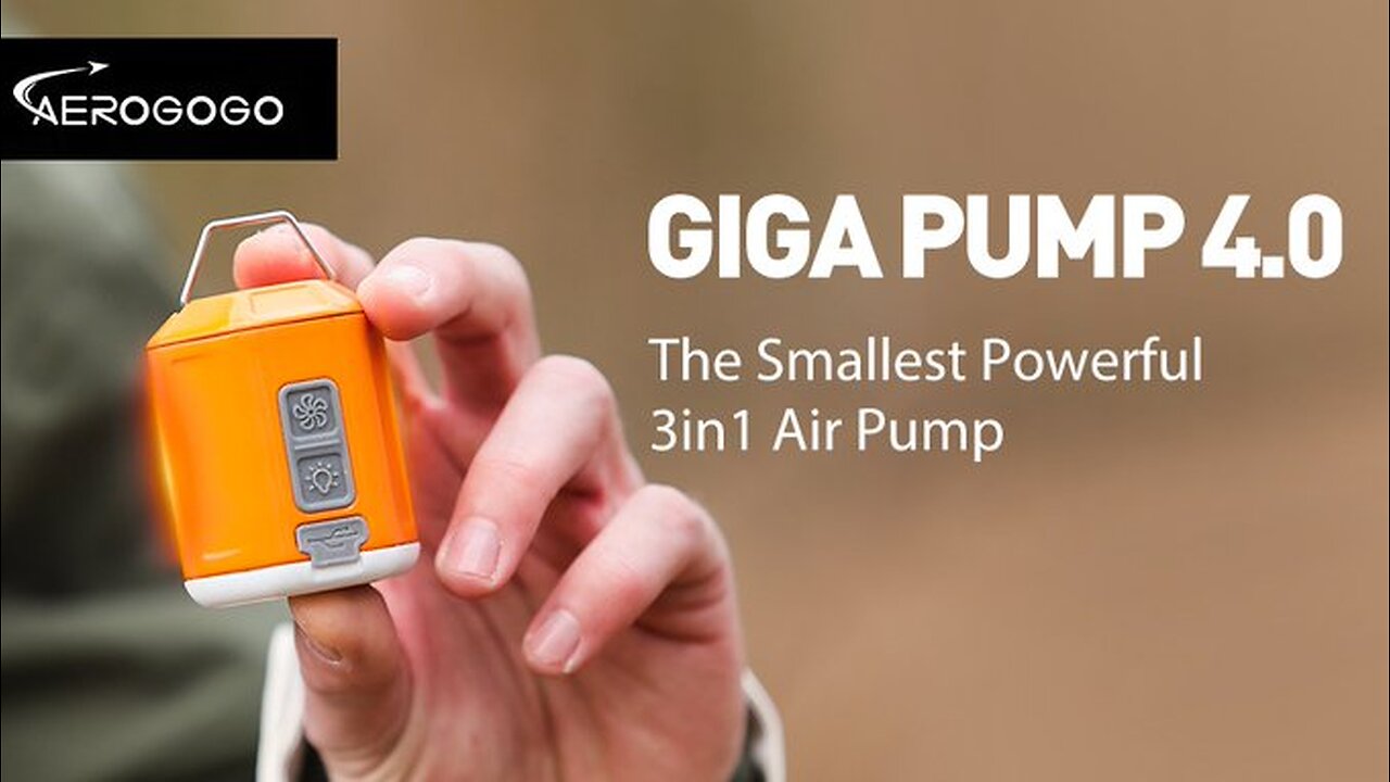 GIGA PUMP 40 The Smallest Powerful 3 in 1 Air Pump by Aerogogo Team ...