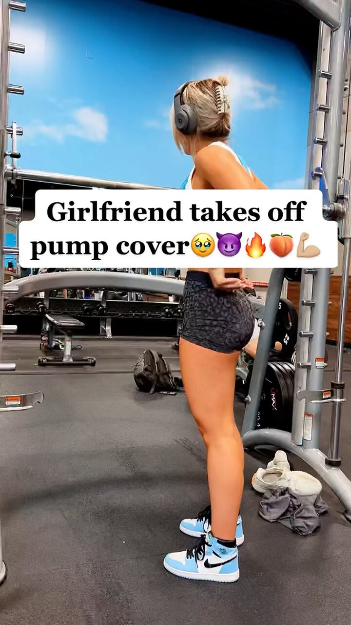 girlfriend takes off pump cover