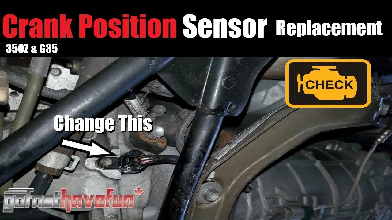 Crank Position Sensor replacement P0335 (Nissan 350Z & Infiniti G35 ...