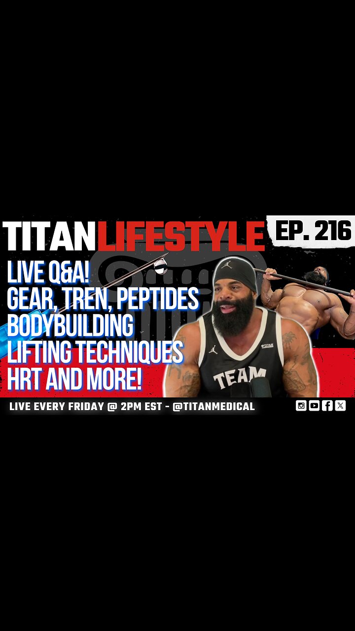 Titan Lifestyle w/ BIG DRU! | Live Q&A! | Bodybuilding, Tren, Lifting ...