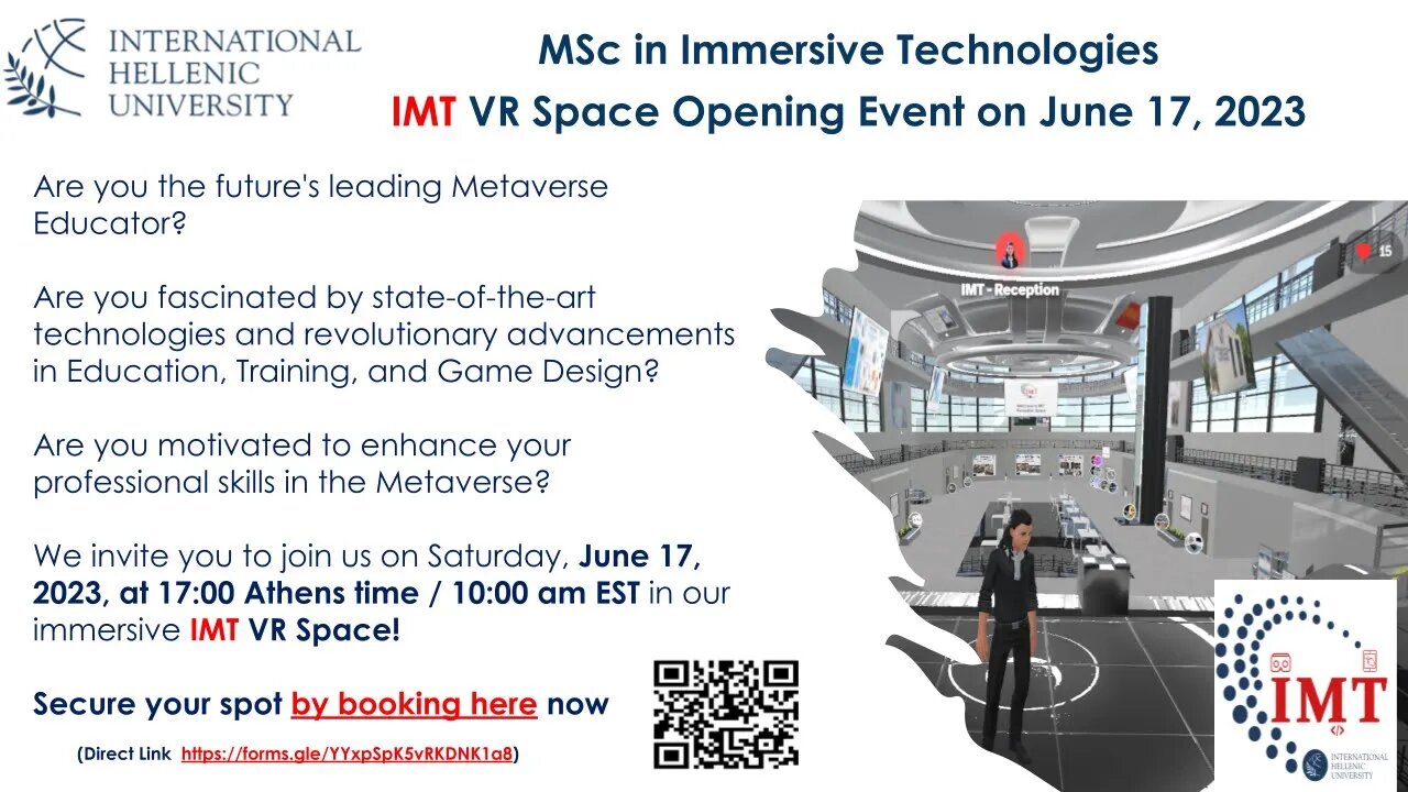 IMT MSc in Immersive Technologies