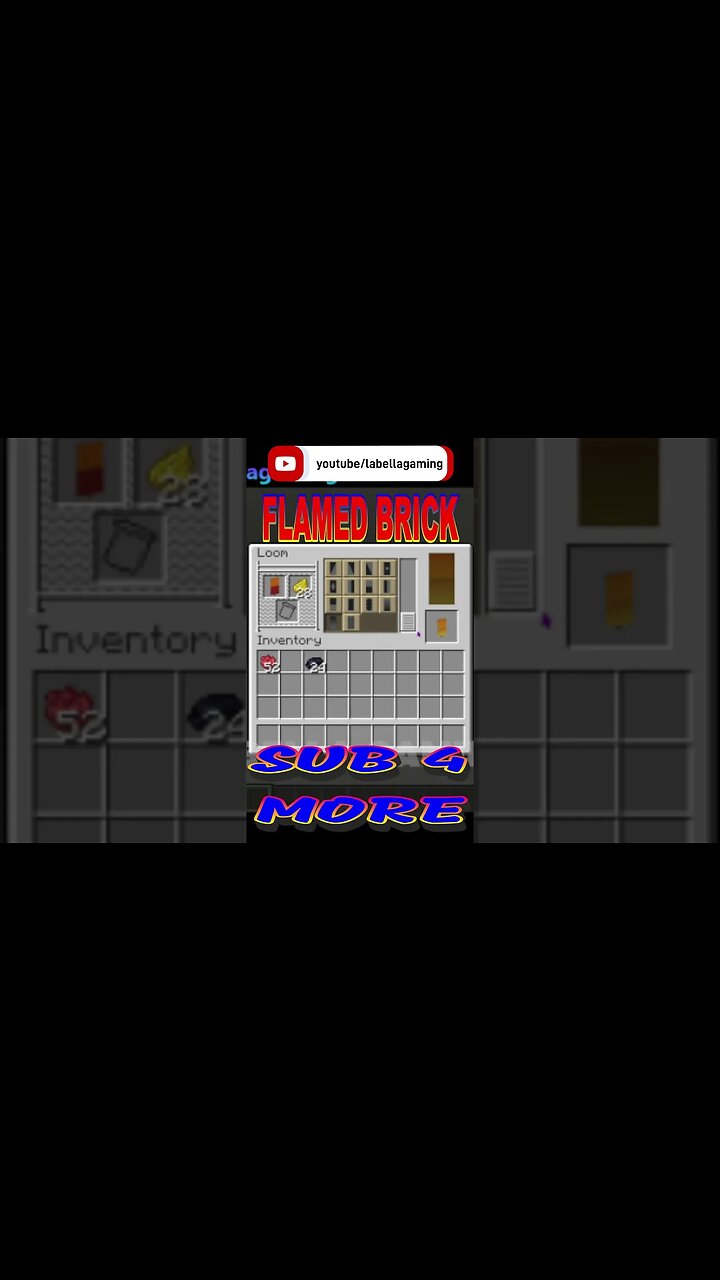 Flamed Cracked Bricks Banner | Minecraft