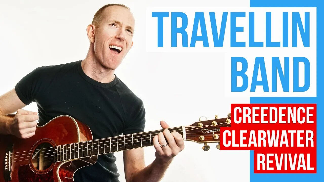 Travelin Band ★ Creedence Clearwater Revival ★ Acoustic Guitar Lesson ...