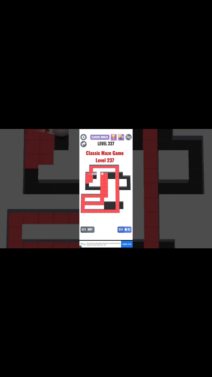 Classic Maze Game Level 237. #shorts