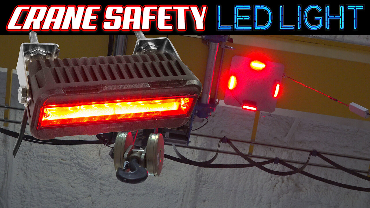 LED Crane Zone Light - Pedestrian Safety - Red Light - 10-100V DC ...