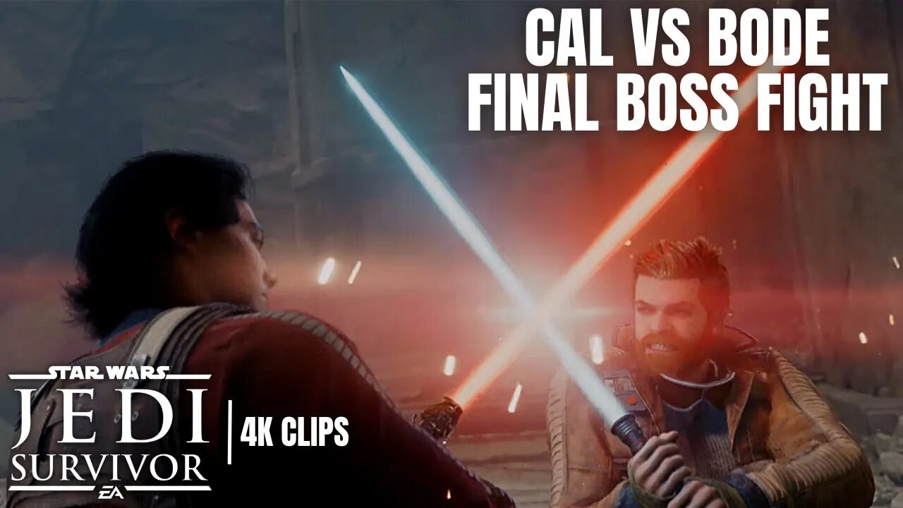 Cal & Merrin vs Bode FINAL BOSS BATTLE + ENDING | Star Wars Jedi ...
