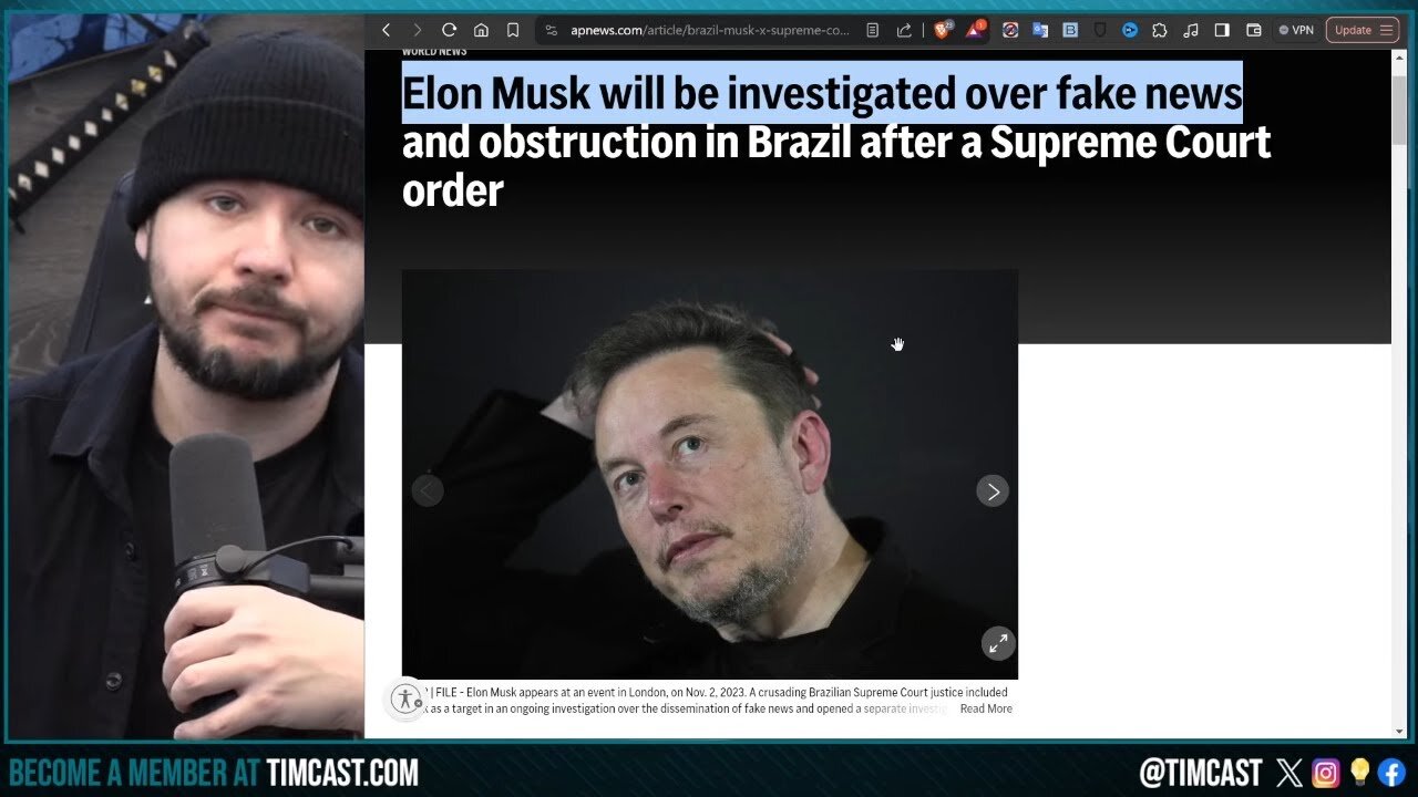 Elon Musk Declares WAR On Corrupt Brazil Judge, X Staff May Be ARRESTED ...