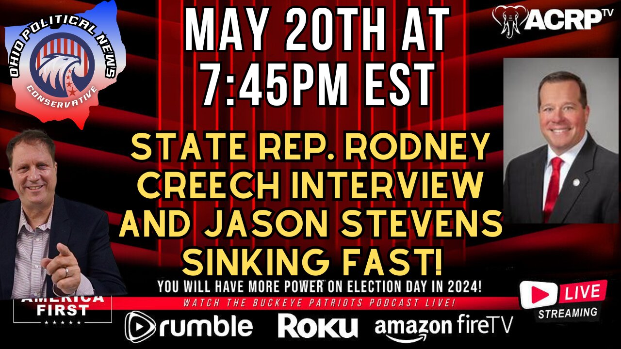 State Rep. Rodney Creech Interview and Jason Stevens sinking fast!Again!