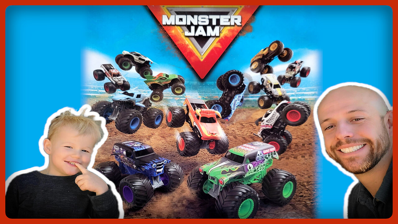 UNBOXING AND LEARNING 12 MONSTER JAM TRUCK NAMES | FOR KIDS FUN ...