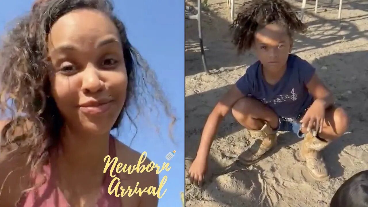 Masika & Daughter Khari's Horse Rolls Around In The Dirt During Their ...