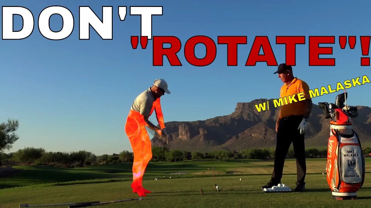 Mike Malaska: DO NOT “ROTATE” your Lower Body in the golf swing! Be ...