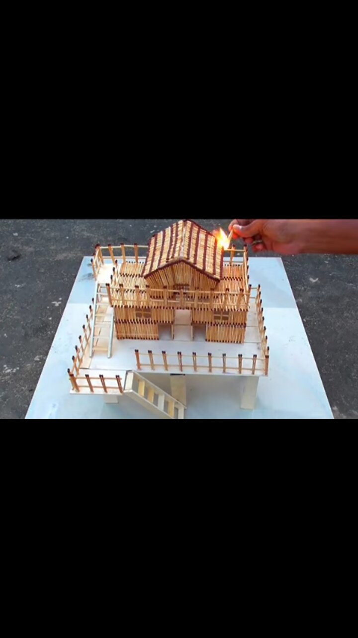 How to Make Matchstick House at Home