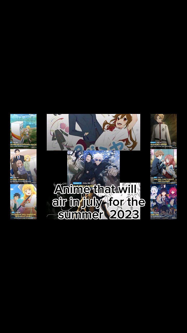 Anime that will air in july for the summer 2023