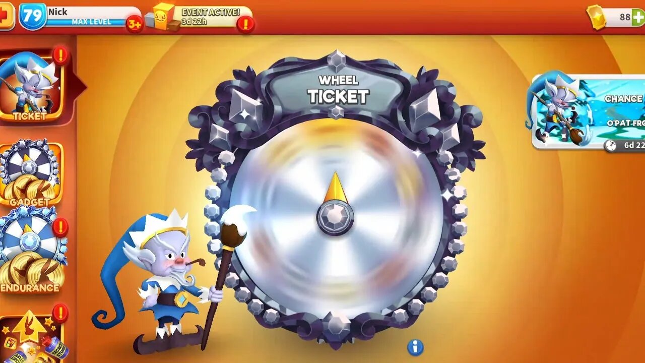 O'Pat Frost Wheel - 90 Gold Tickets - 33 Spins - Looney Tunes World of ...