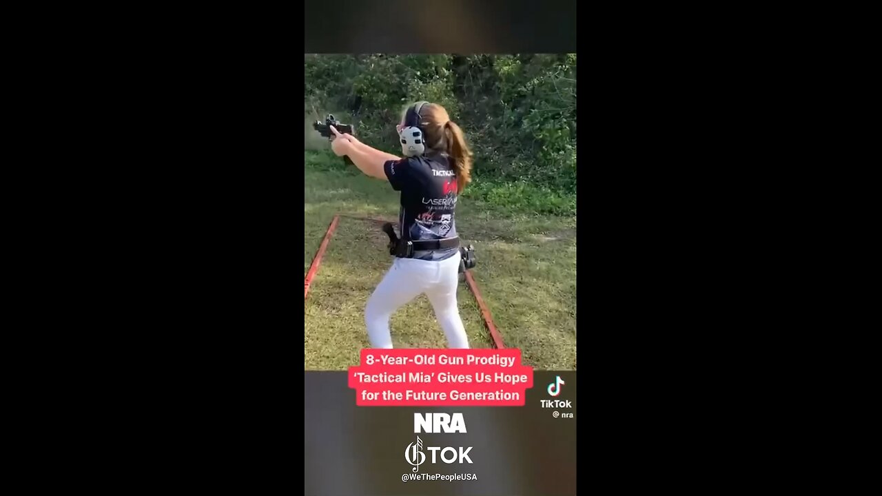 8 year old Shooting Prodigy Tactical Tina displays her talents