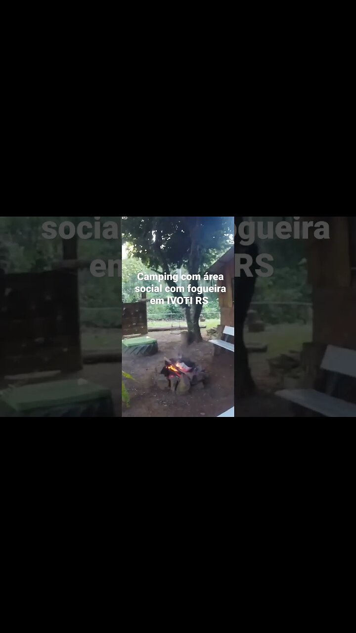 FOGUEIRA e área social do camping do Behne em Ivoti #tendeuecoisarada # ...