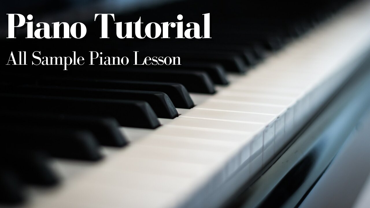 Piano for all Sample Piano Lesson