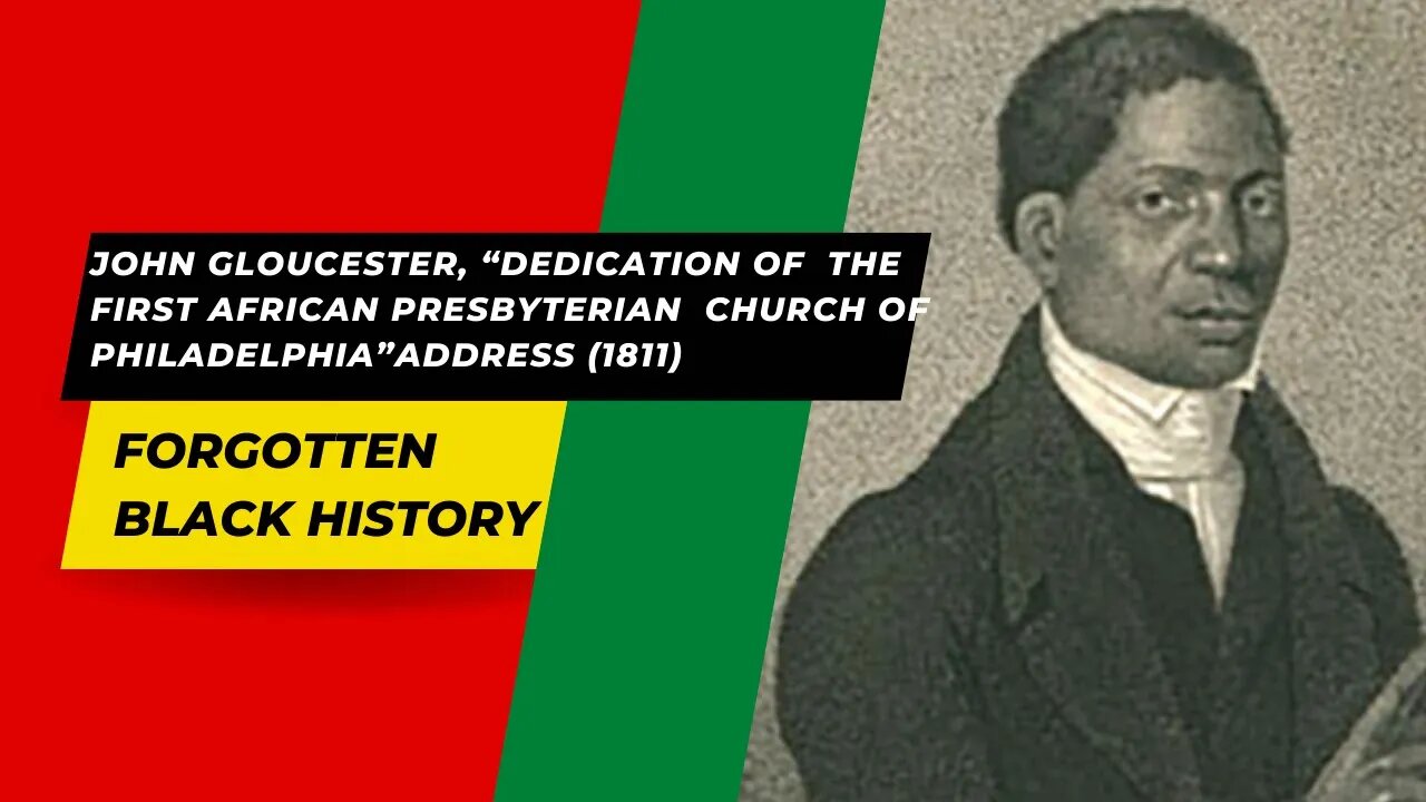 “DEDICATION OF THE FIRST AFRICAN PRESBYTERIAN CHURCH OF PHILADELPHIA ...