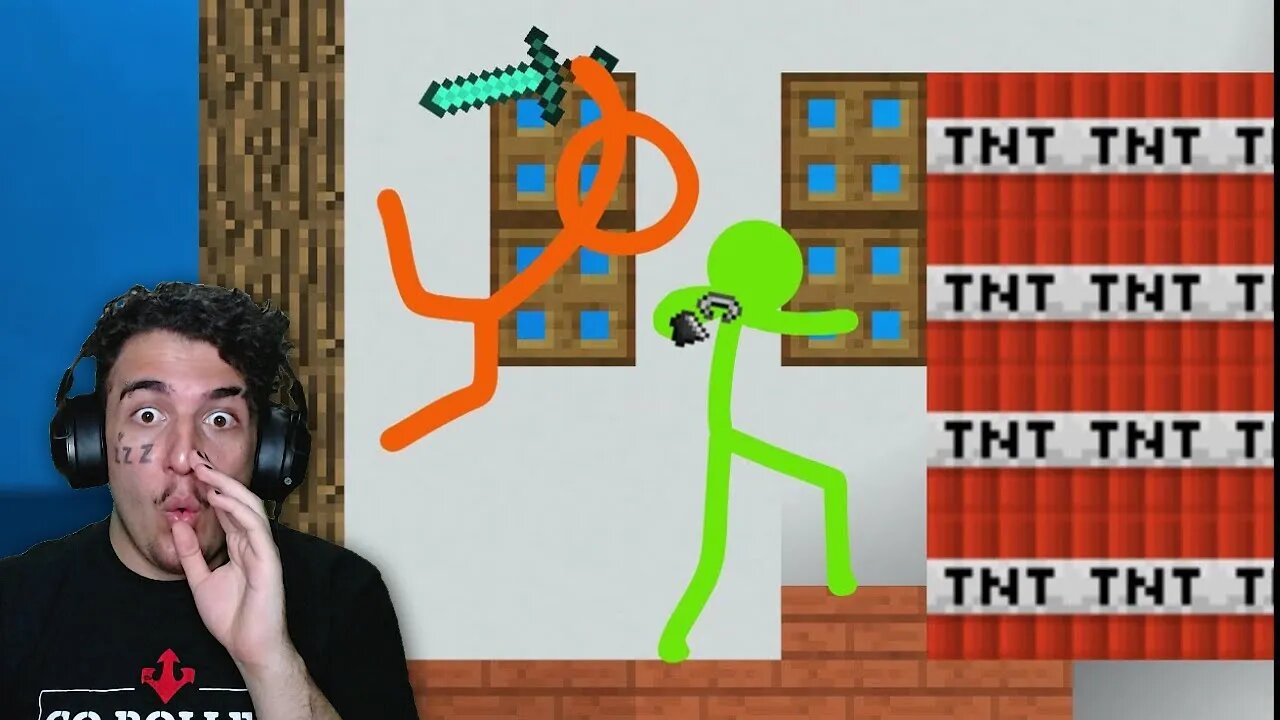 🔴 Animation Vs. Minecraft EP 6 e 7 | Command Blocks | PvP | ALAN BECKER ...