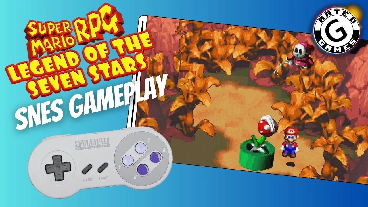 Super Mario RPG SNES - Legend of the Seven Stars - pt 16 (Bean Valley ...