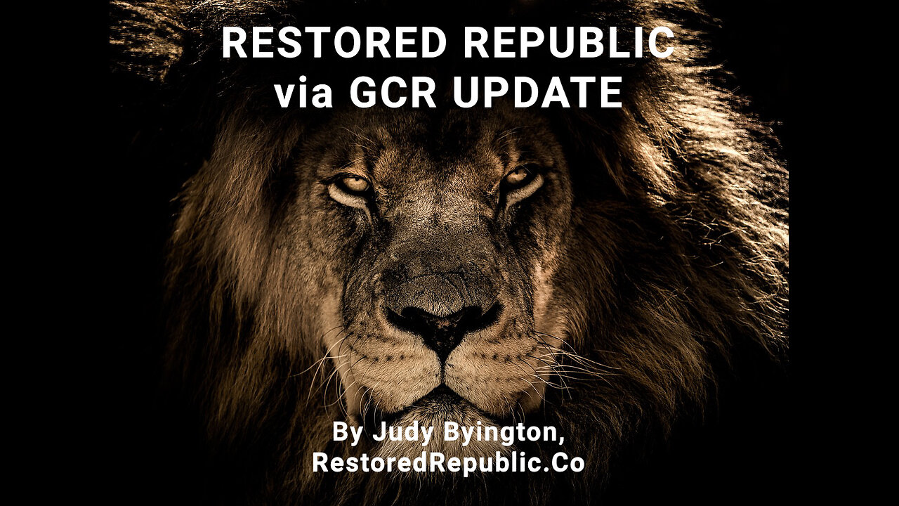 Restored Republic via a GCR: Update as of December 7, 2023
