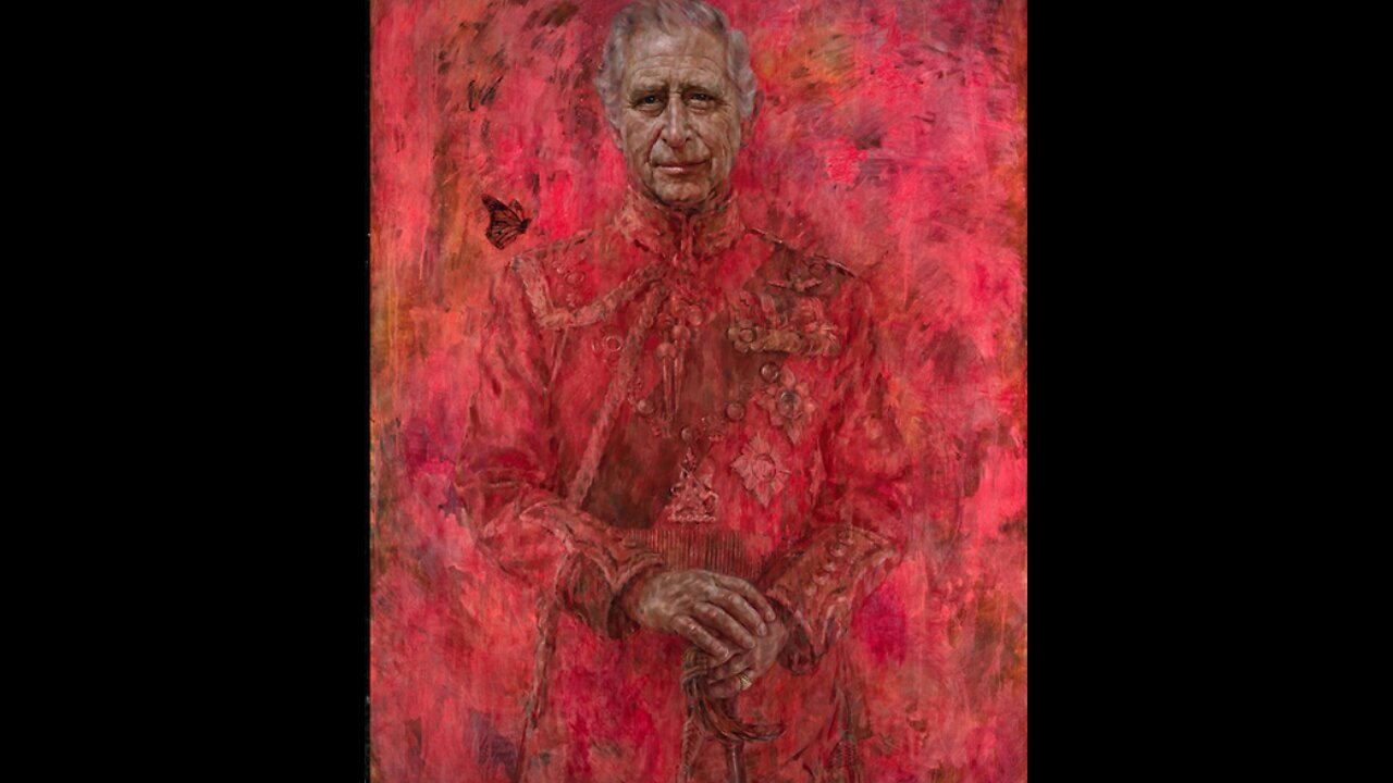 DEMONIC BAPHOMET IMAGE HIDDEN IN KING CHARLES' PORTRAIT?