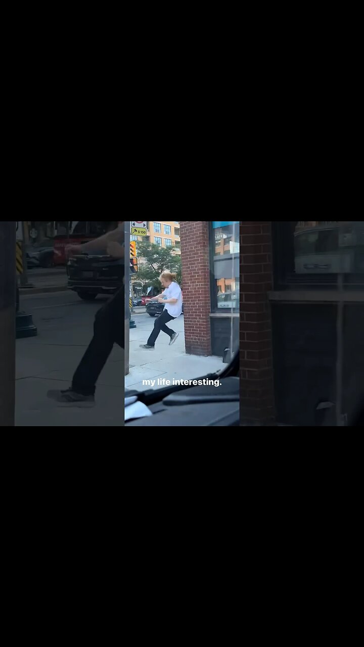 Homeless man Fights Ghost On the streets!