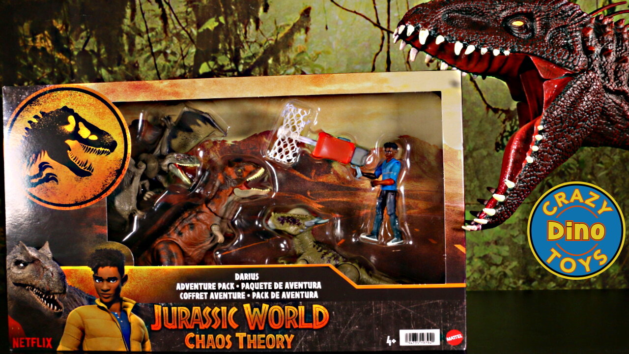 new Jurassic World Chaos Theory Darius Adventure Pack Unboxed Dinosaur ...