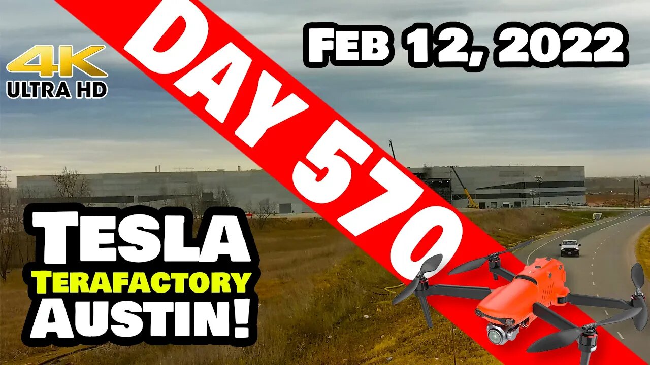 GIGA TEXAS WIND ADVENTURE! - Tesla Gigafactory Austin 4K Day 570 - 2/12 ...