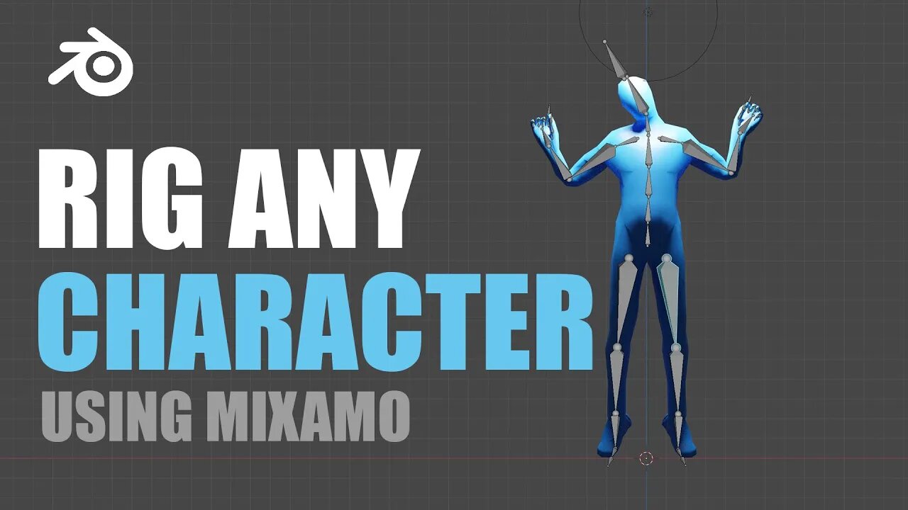 SAVE TIME in BLENDER 3D using Mixamo to easily RIG your 3D-Character ...