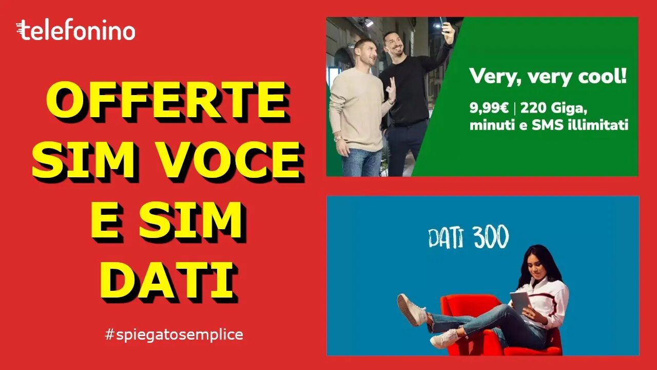 Offerte SIM VOCE e SIM DATI. Spiegato Semplice!