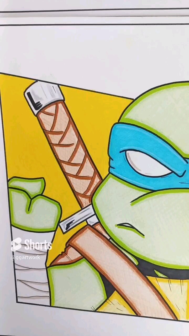 TMNT Teenage Mutant Ninja Turtles Cartoon Poster Drawings!