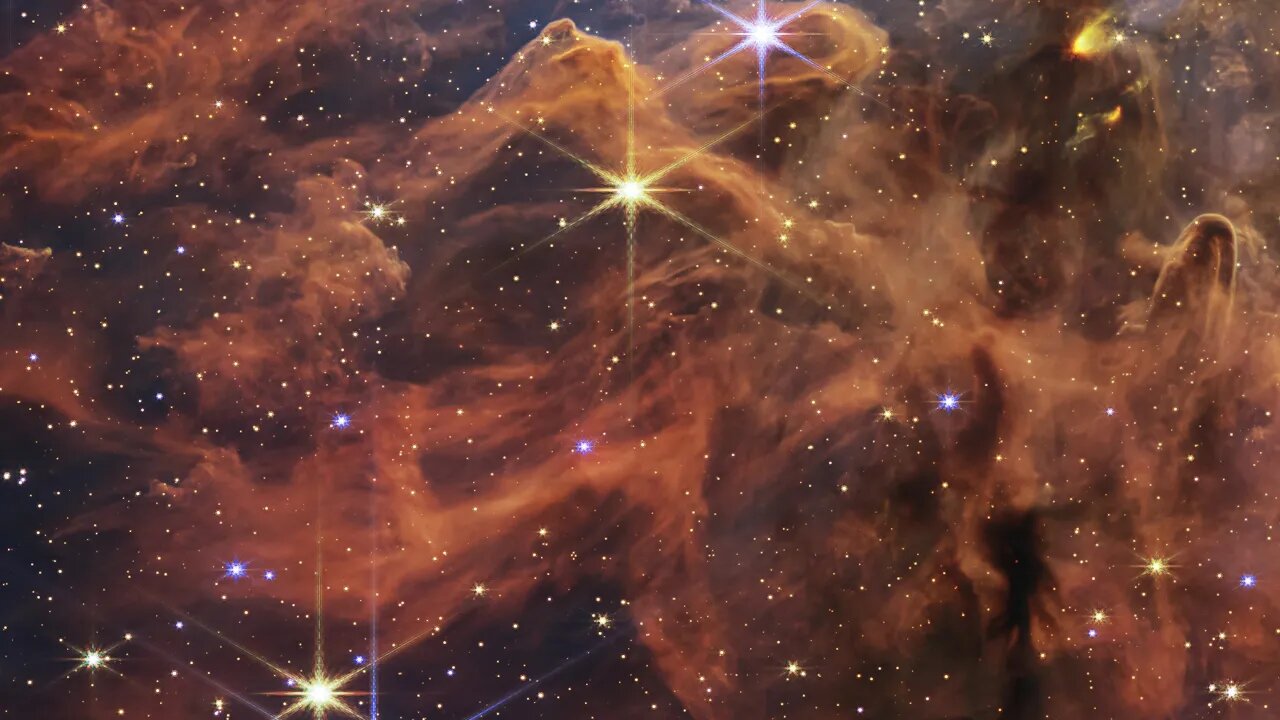 “Cosmic Cliffs” in the Carina Nebula Webb Space Telescope 4K crop 4 # ...
