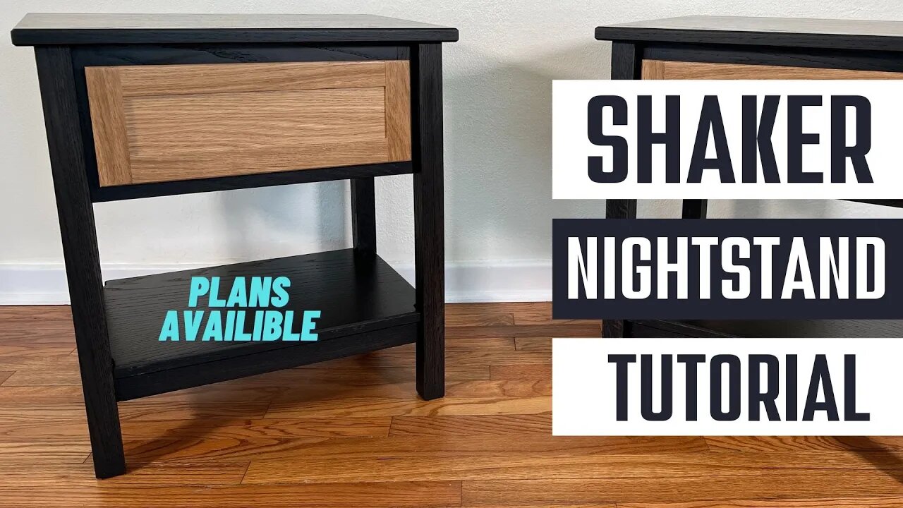 The Milton Nightstand-Endtable - Modern Shaker Nightstand-Endtable ...