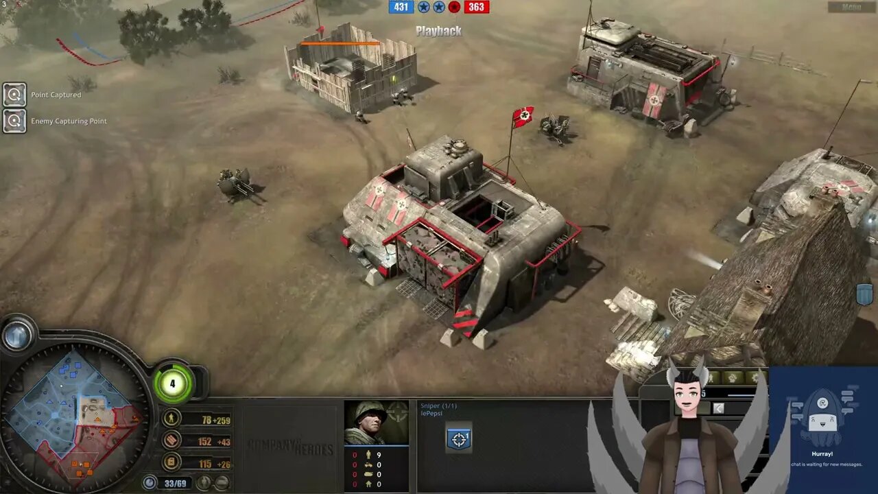 lePepsi (US) vs PershingTank (Panzer Elite) || Company of Heroes 1
