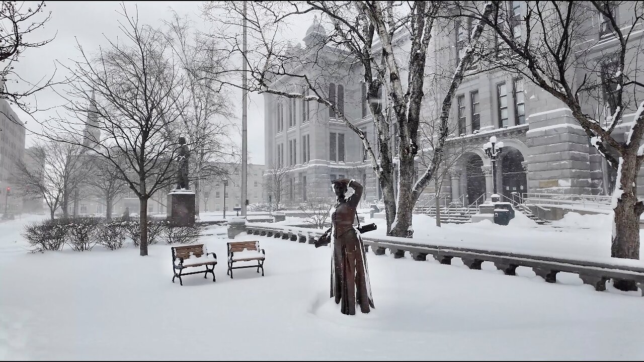 BUFFALO Snow walk after Winter Storm Lake Effect Snowfall ️ 2024 🇺🇸 USA ...