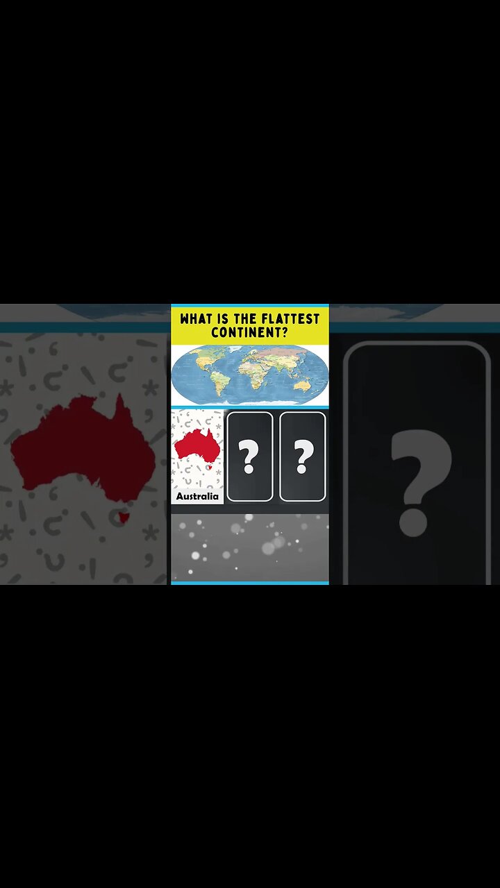 What is the flattest continent? #shorts #trivia #geography #world # ...