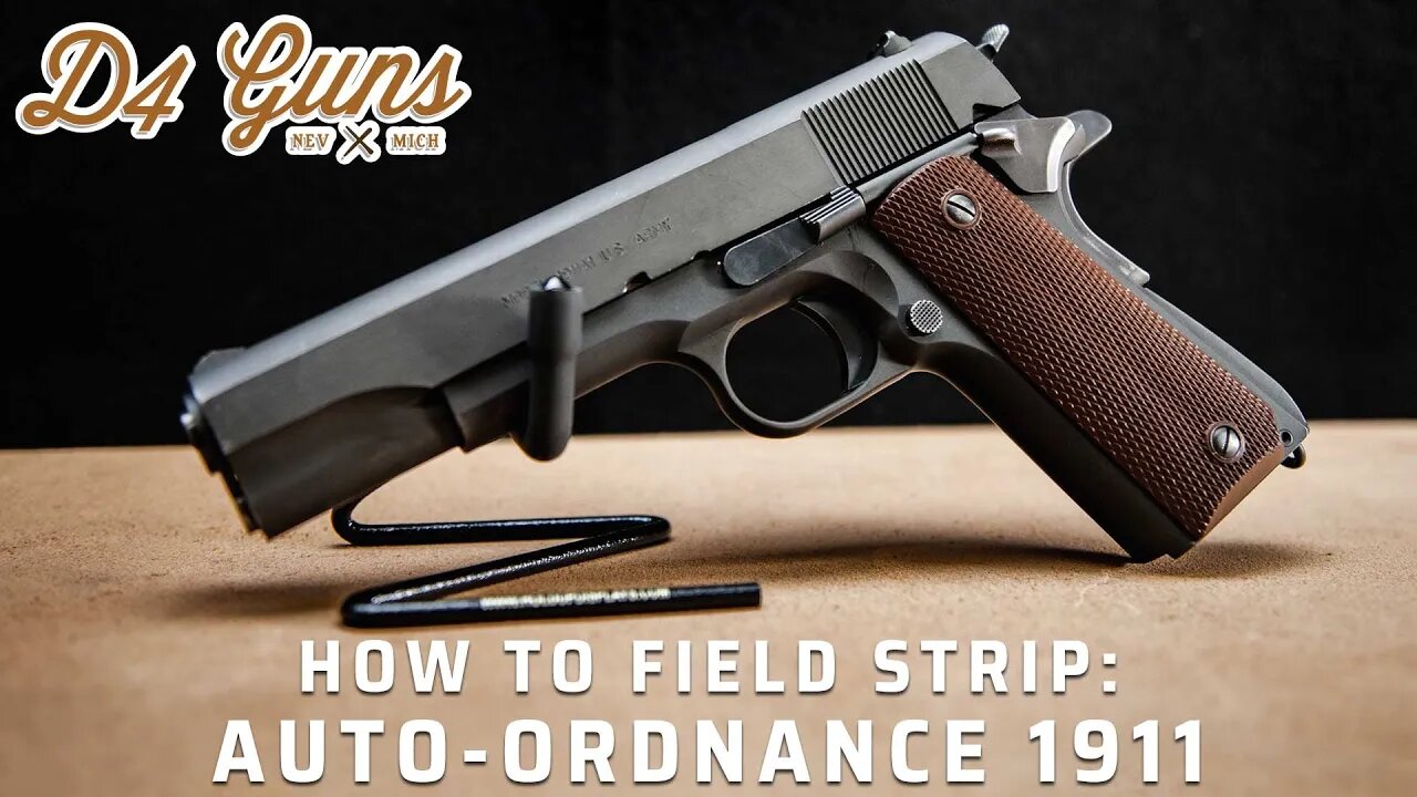 Master the Breakdown: Expert Tips on Field Stripping Your Auto-Ordnance ...