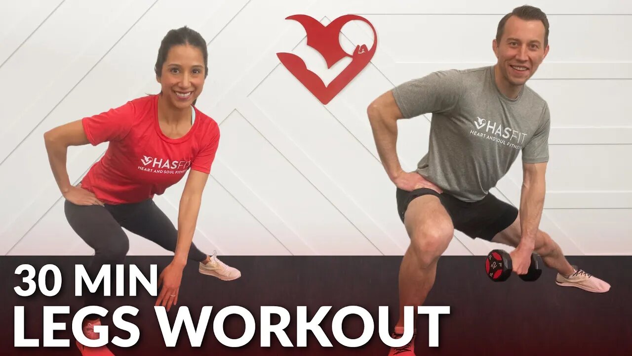 Leg Workout with Dumbbells at Home - 30 Minute Legs and Glutes Lower ...