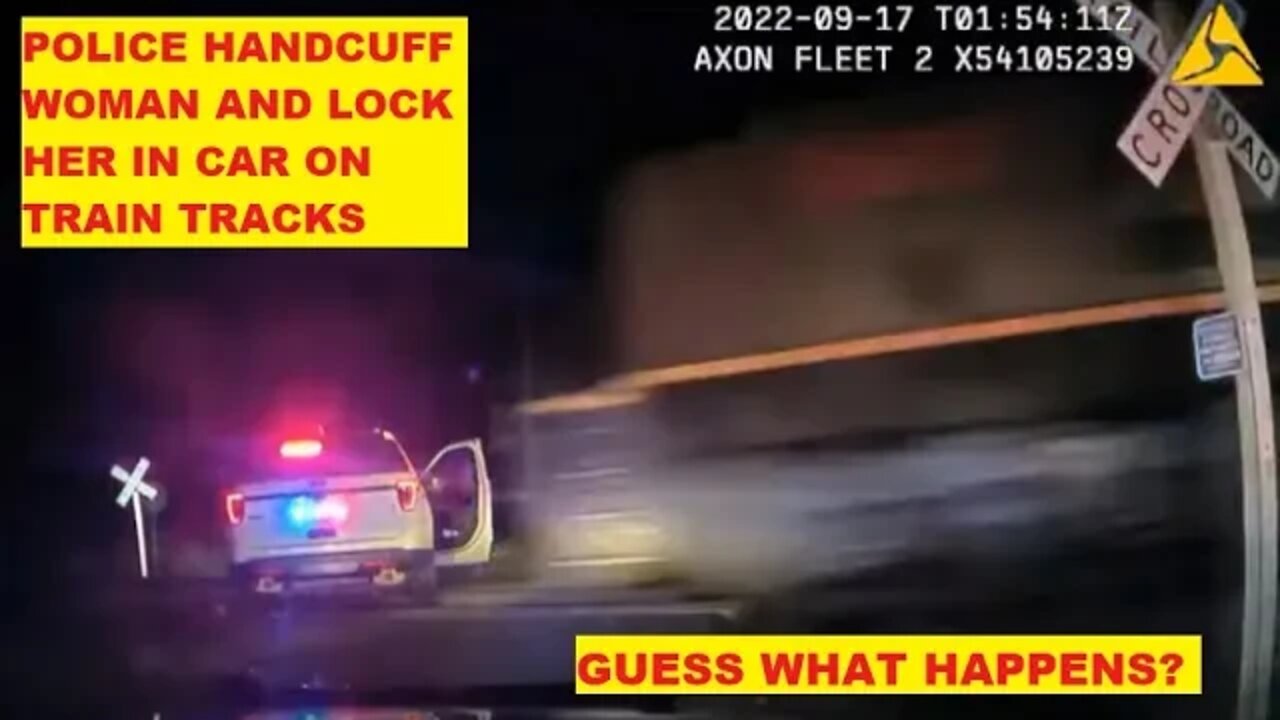 Fort Lupton Police Force Woman Into Police Car On Train Tracks - Train ...