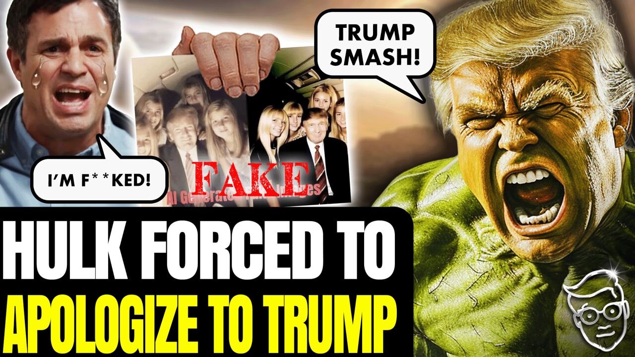 HULK Actor Posts FAKE Pics of Trump on Epstein Plane, FORCED To ...