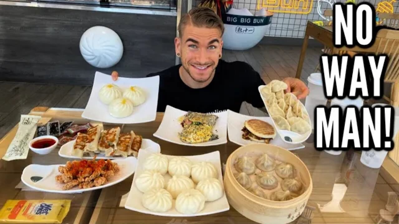 CRAZY CHINESE FOOD CHALLENGE | POPCORN CHICKEN, DUMPLINGS, BUNS ...