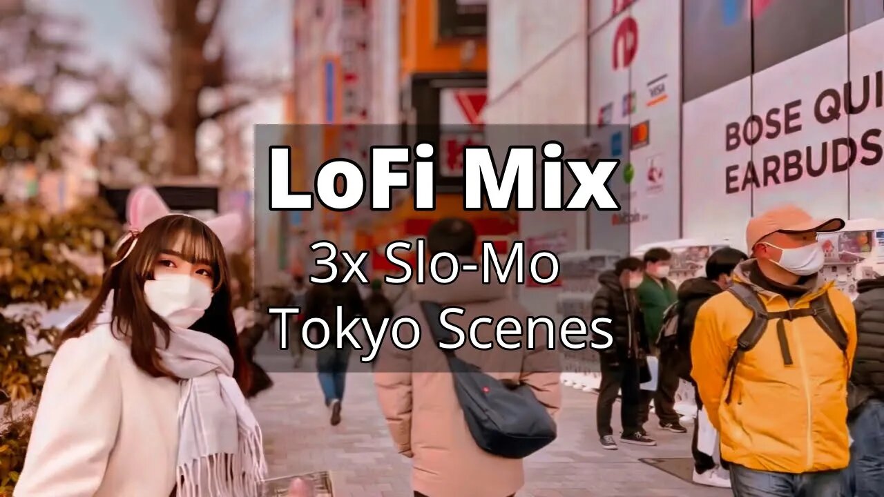 Dreamy LoFi 🎵 + Slo-Mo Tokyo 🗼 | Akihabara Streets