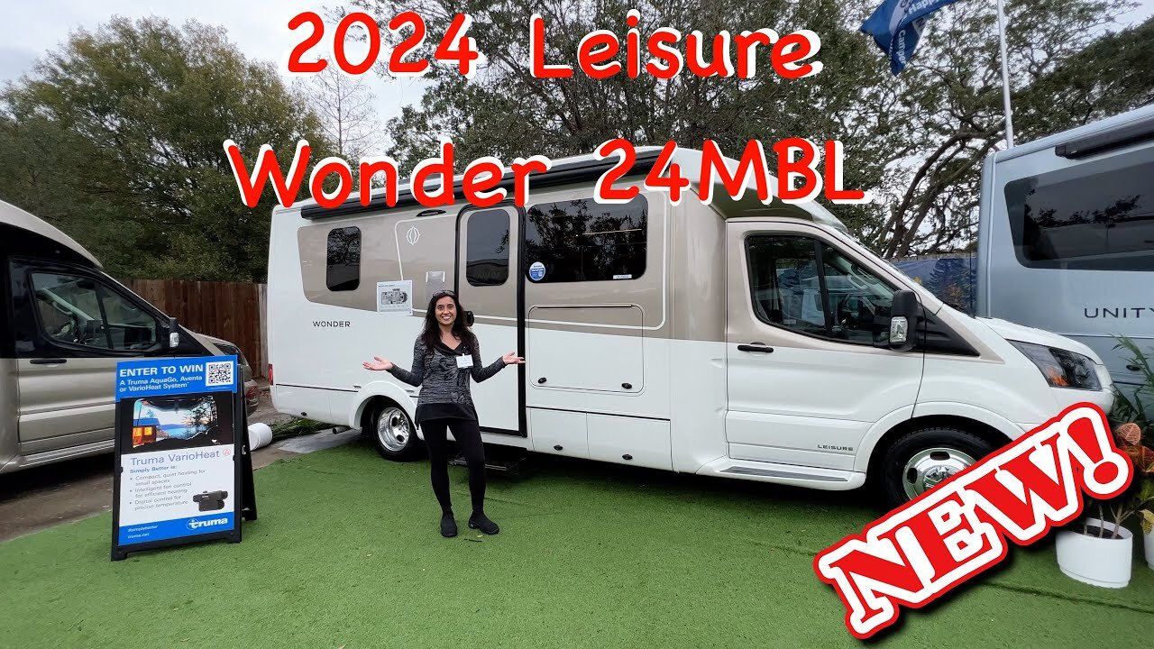 Tour the NEW 2024 Leisure Wonder 24MBL B+ C-Class RV built on the Ford ...