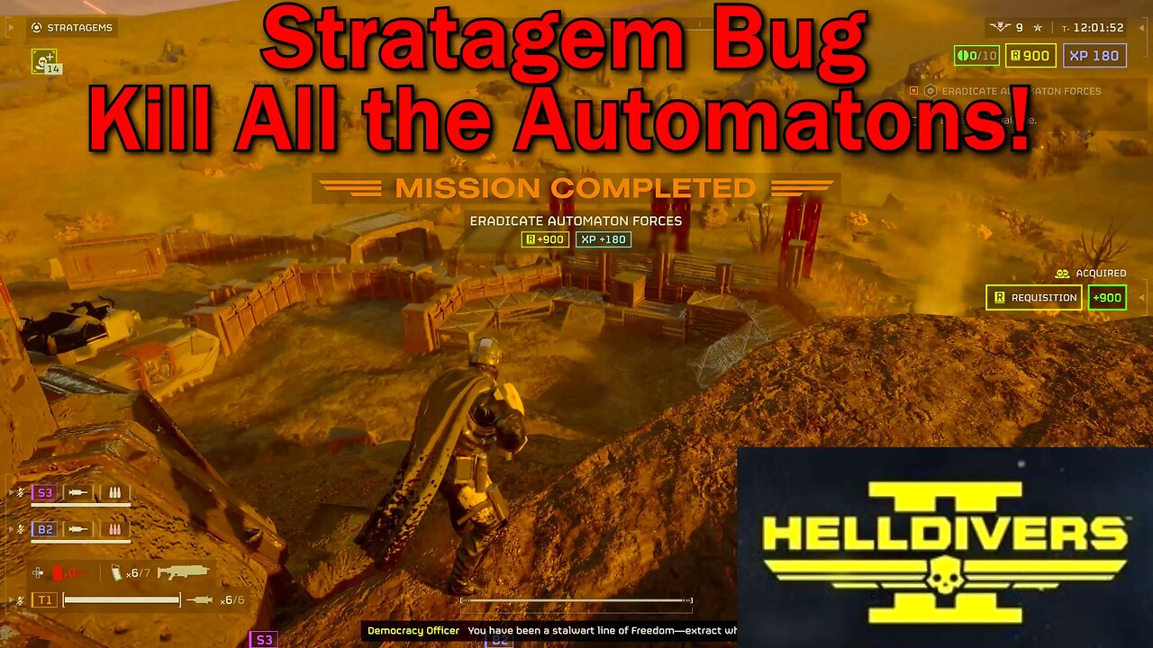 Helldivers 2- Helldive Difficulty- Automatons- Victory!- Stratagem Bug ...