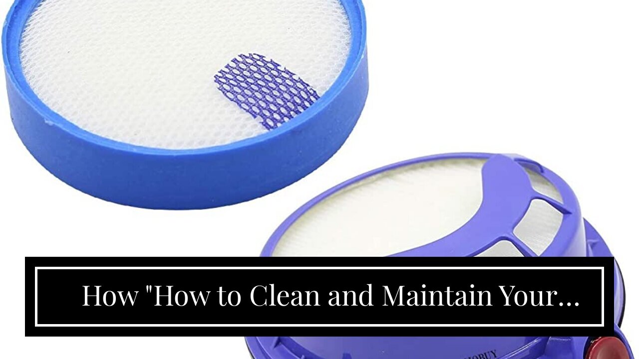 How "How to Clean and Maintain Your Dyson Animal Filter" can Save You ...