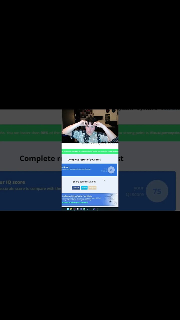 So I Took An Iq Test