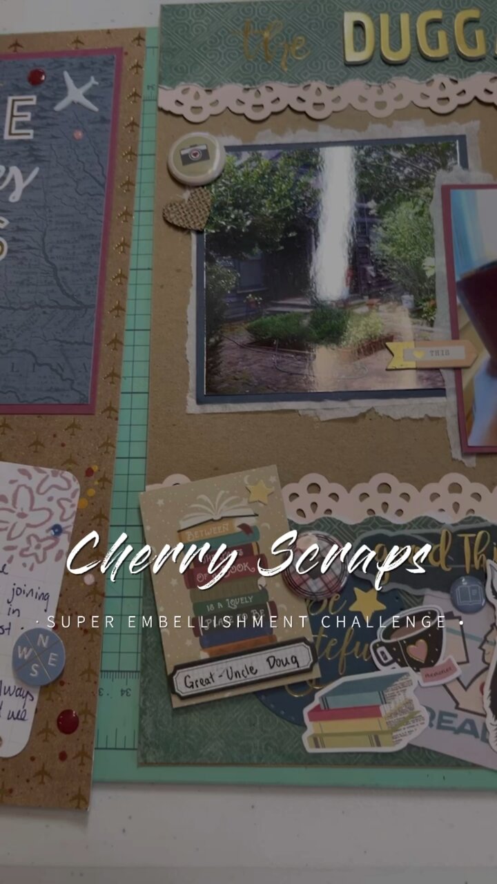 Cherry Scraps. - embellishment challenge